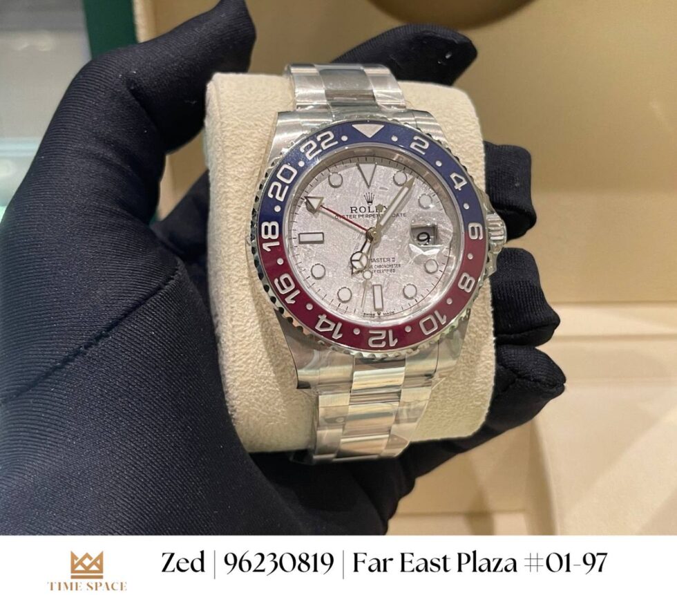 Brand New Rolex Nov 2025 GMT Master II 126719blro Pepsi Full White Gold ...
